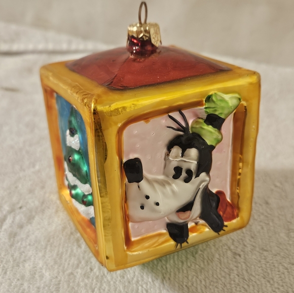 Holiday | Christopher Radko 1998 Goofy And Pluto Toy Block Christmas ...